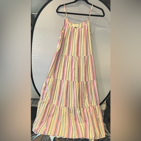 Universal Thread | Dresses | Universal Thread Multicolor Striped Maxi ...